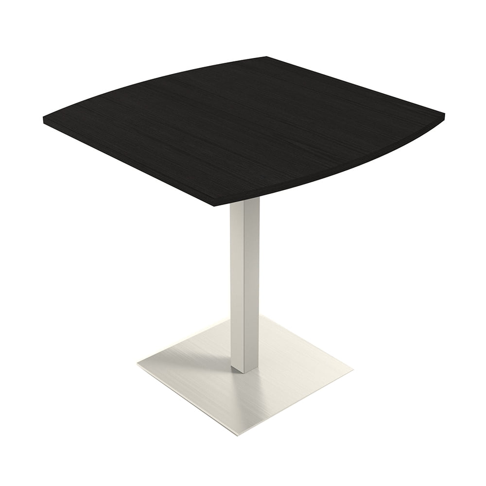 42" Small Arc Rectangle Bistro Height Table Square Metal Base Bar Table ...