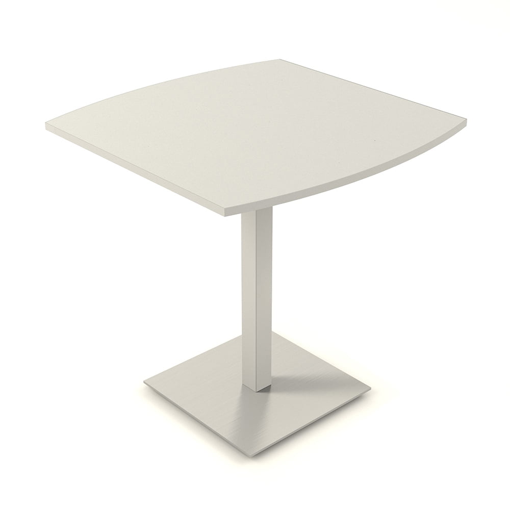 42" Small Arc Rectangle Bistro Height Table Square Metal Base Bar Table ...