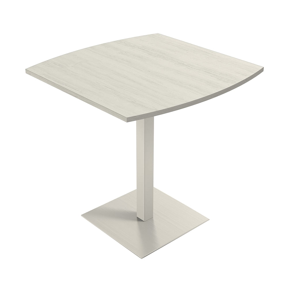 42" Small Arc Rectangle Bistro Height Table Square Metal Base Bar Table ...