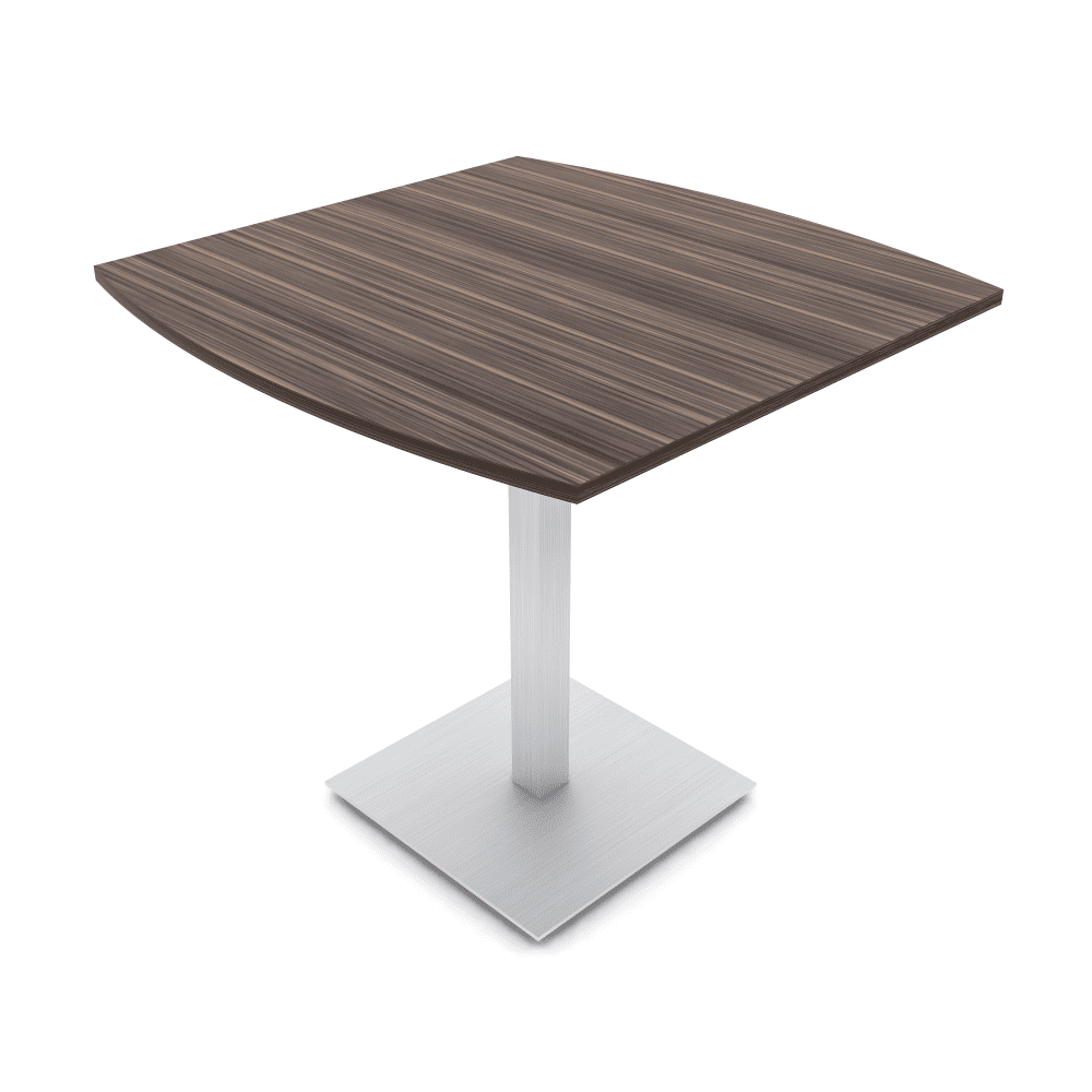 42" Small Arc Rectangle Bistro Height Table Square Metal Base Bar Table ...
