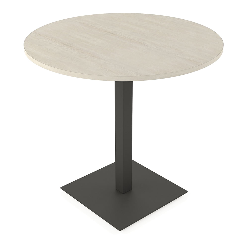 42" Small Round Bistro Height Table Square Metal Base Bar Table ...