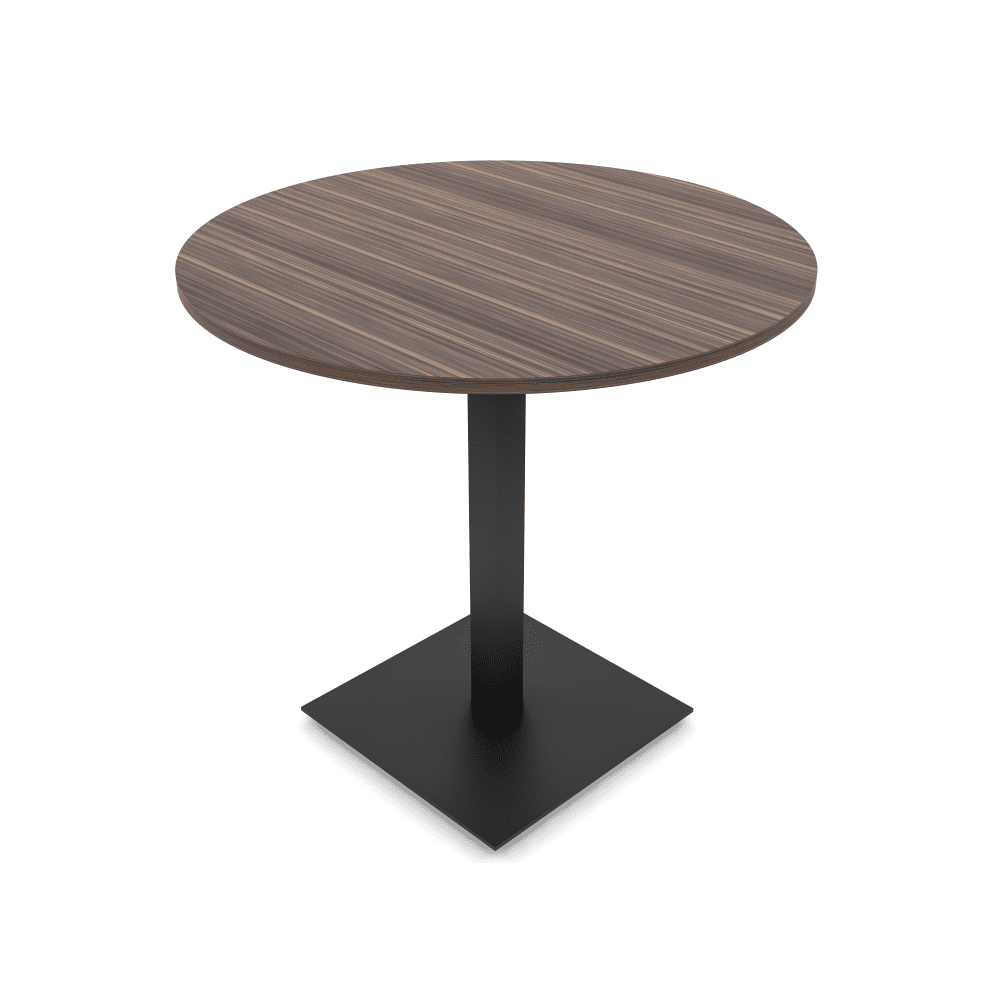 42" Small Round Bistro Height Table Square Metal Base Bar Table ...