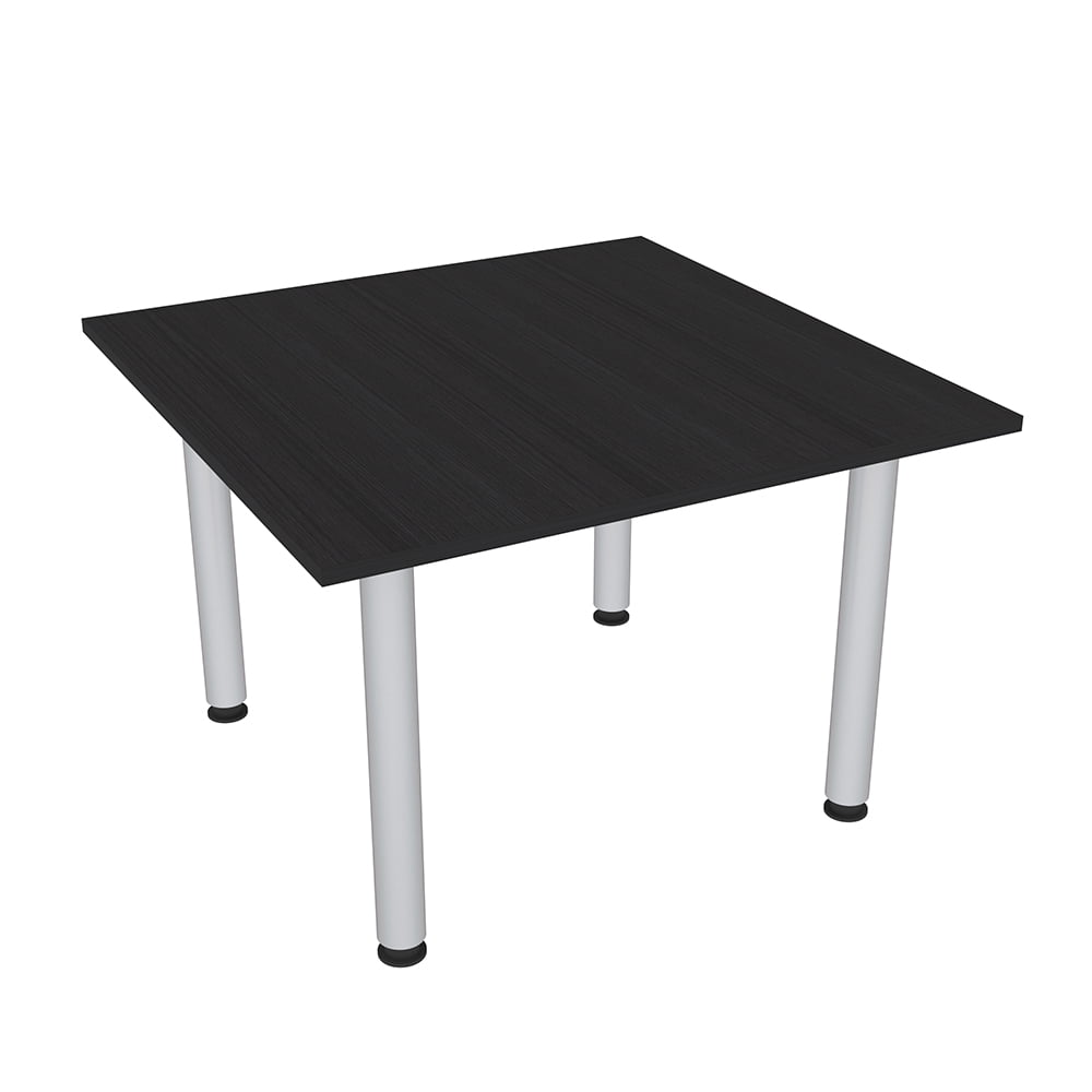 42" Small Square Table Metal Post Legs Conference Room Breakroom ...
