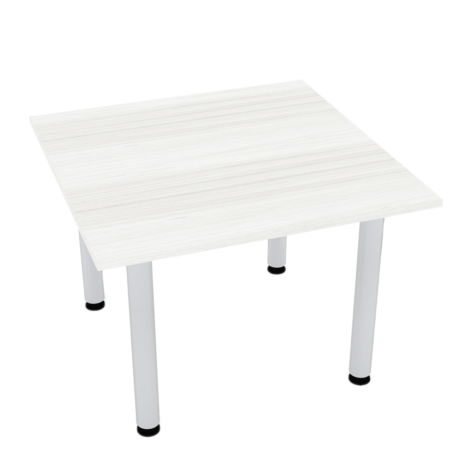 42" Small Square Table Metal Post Legs Conference Room Breakroom ...