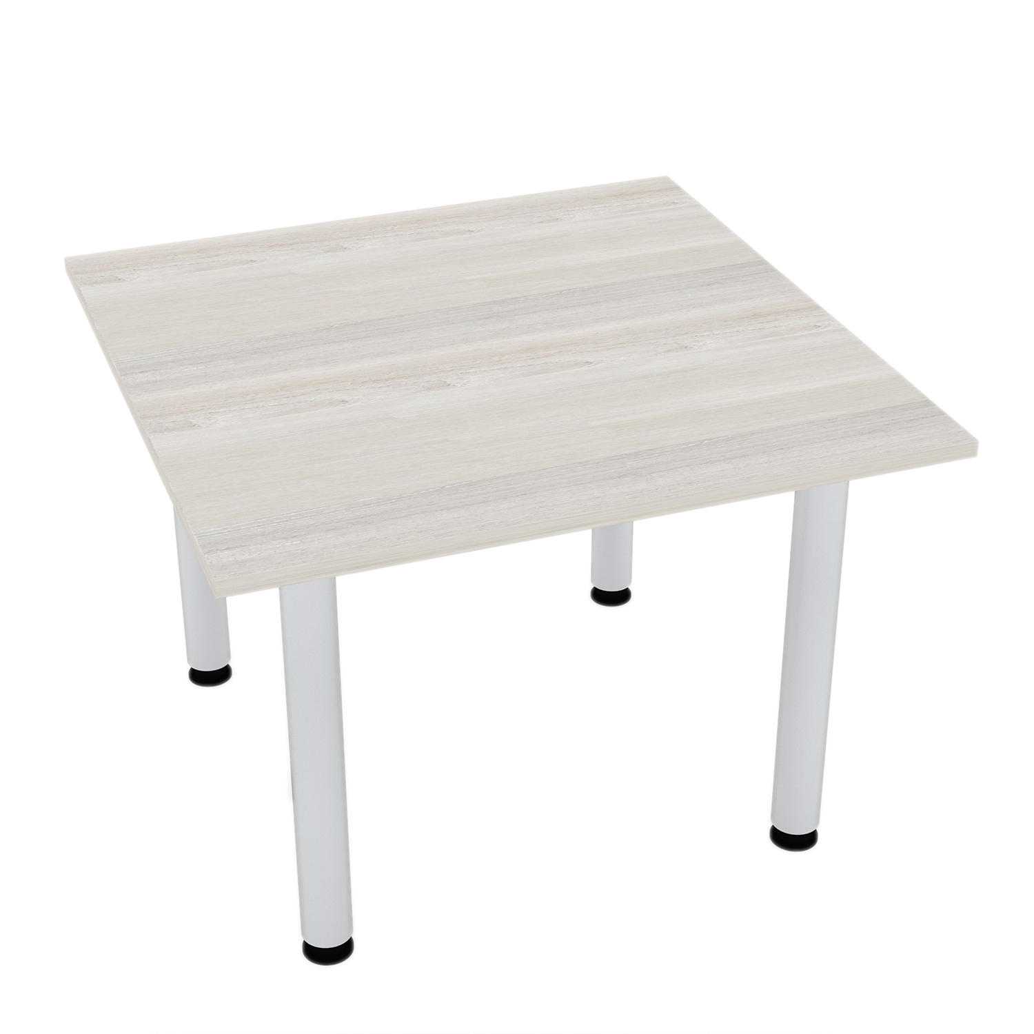 42" Small Square Table Metal Post Legs Conference Room Breakroom ...