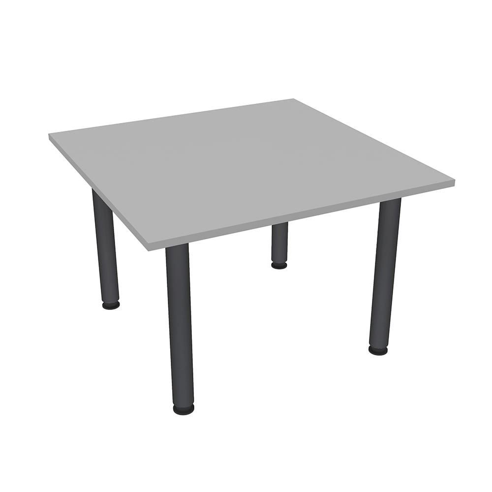42" Small Square Table Metal Post Legs Conference Room Breakroom ...