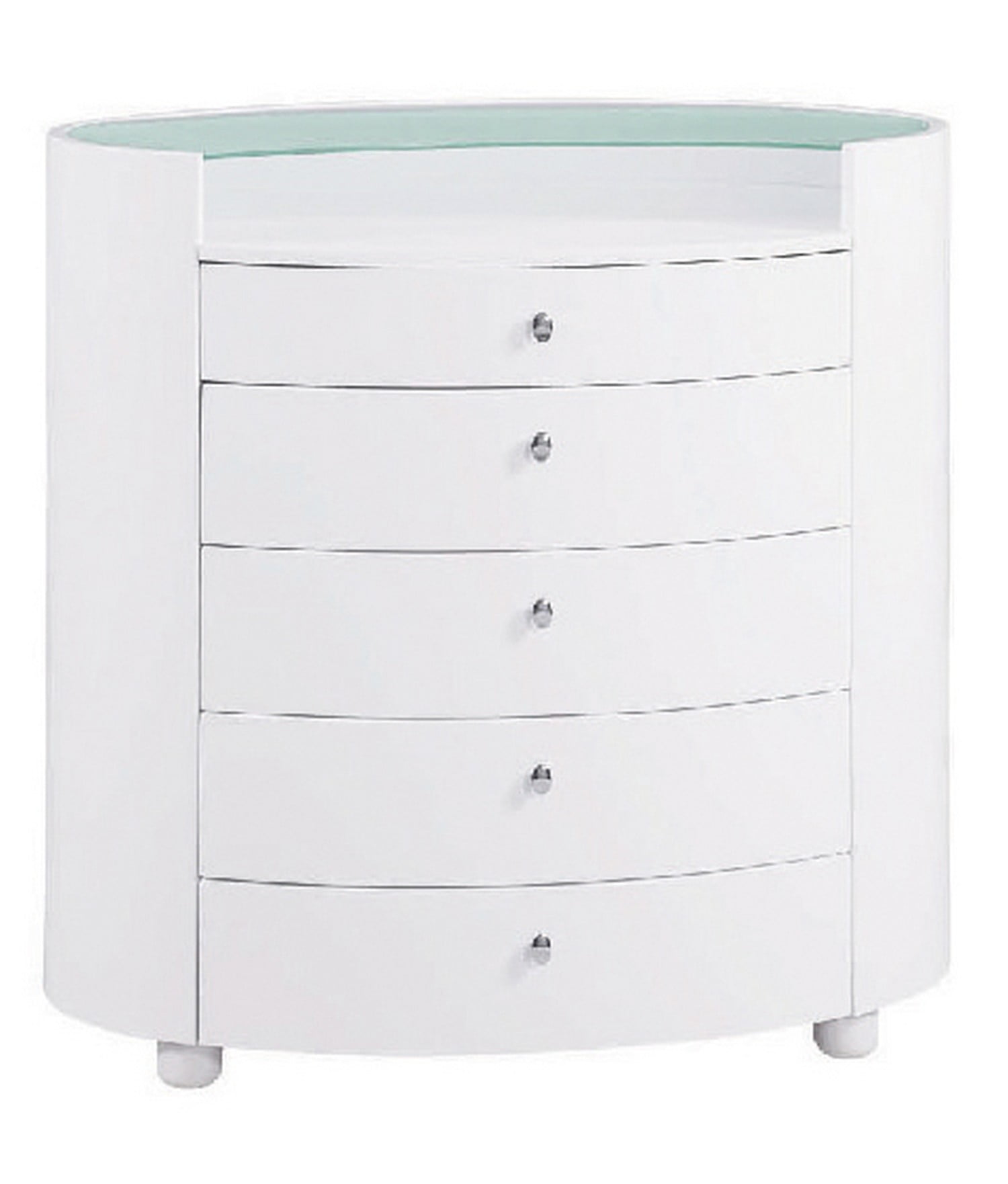 42" Sophisticated White High Gloss Chest - Walmart.com