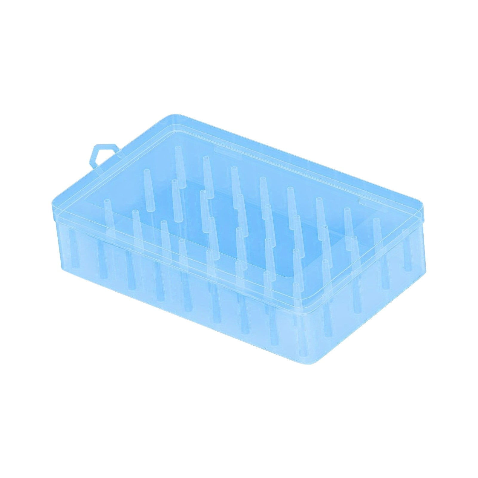 42-Spool Thread and Needle Organizer Box in Light Blue, Multi-Use ...