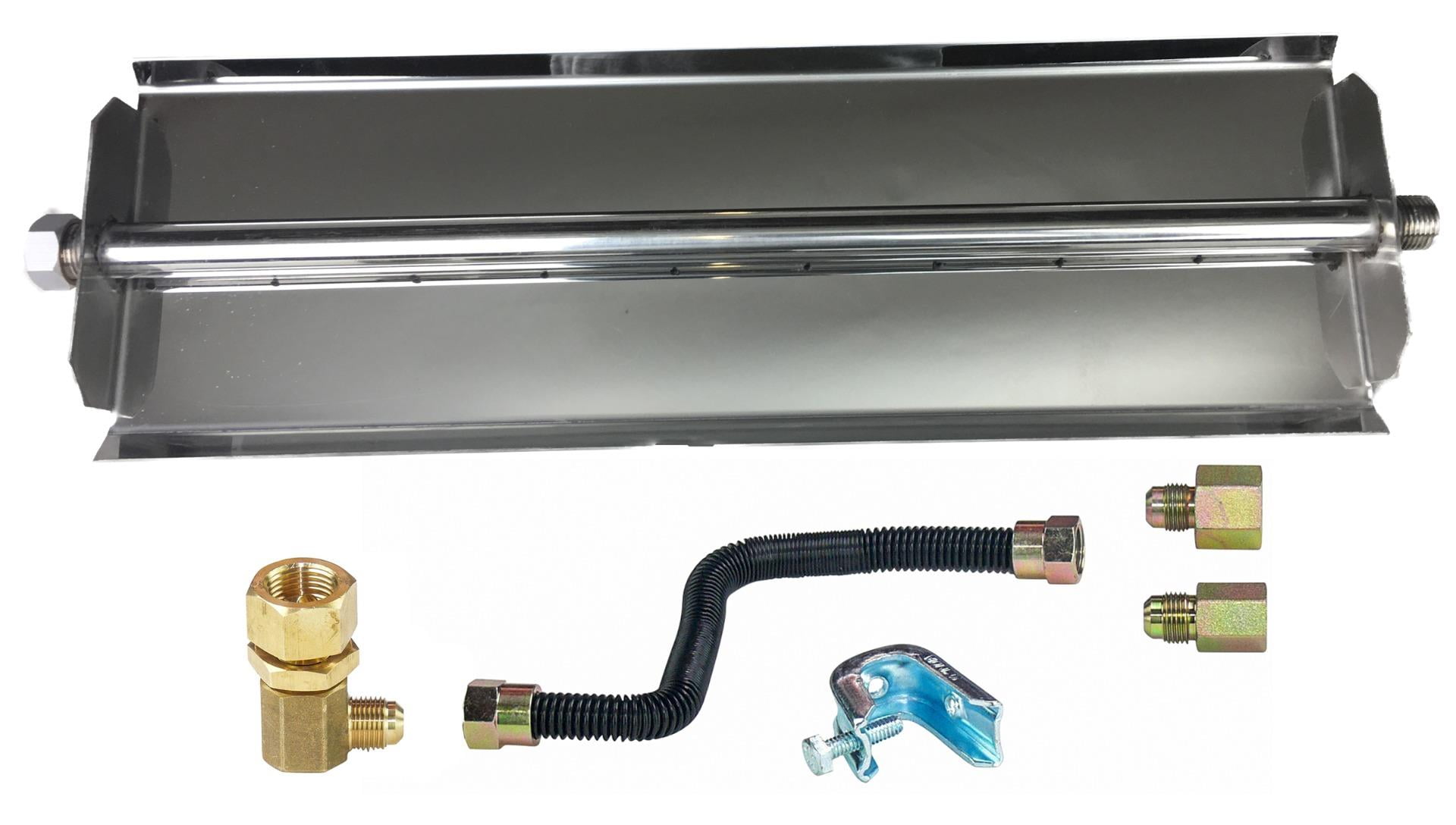 42" Stainless Steel Linear Gas Burner with Connection Kit for LP Liquid ...