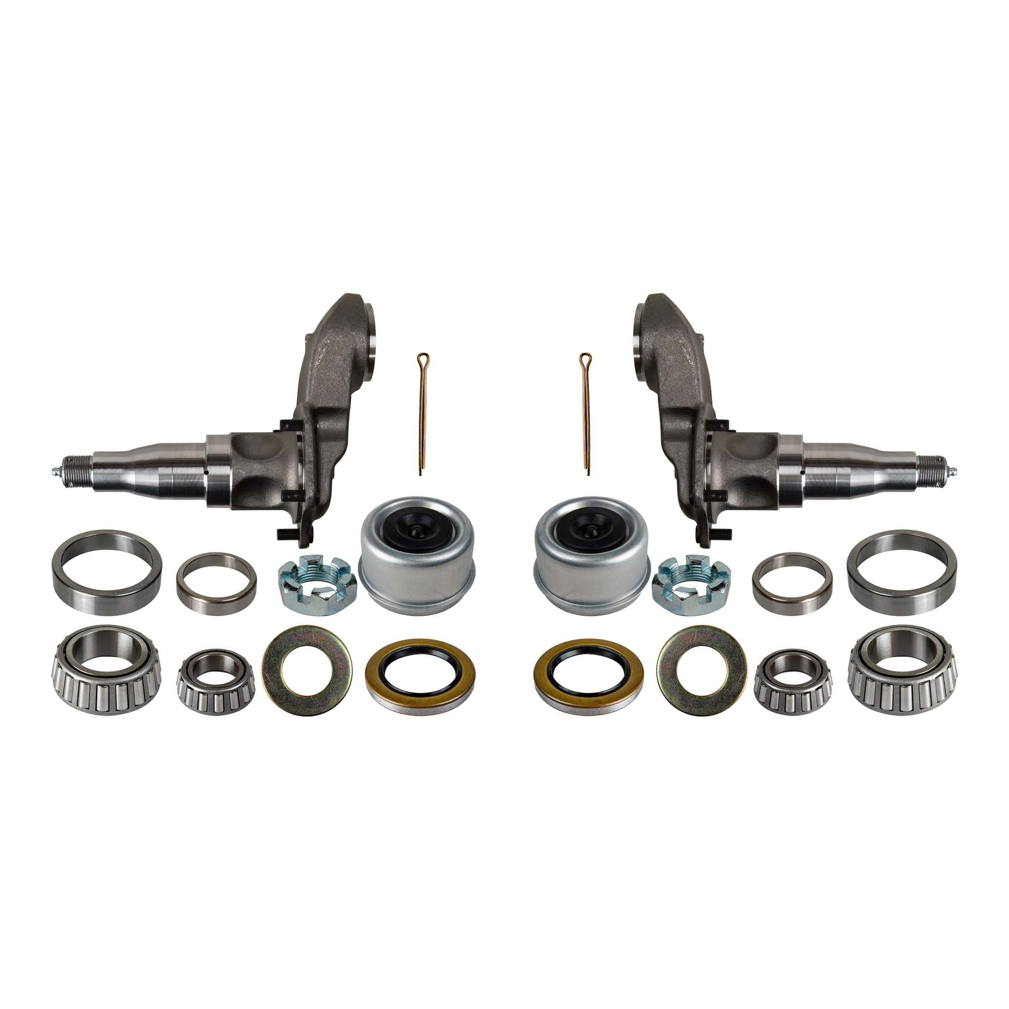 #42 Weld-On Spindle Kit Pair with Flange for 7000 lb Trailer Axles - 2 ...