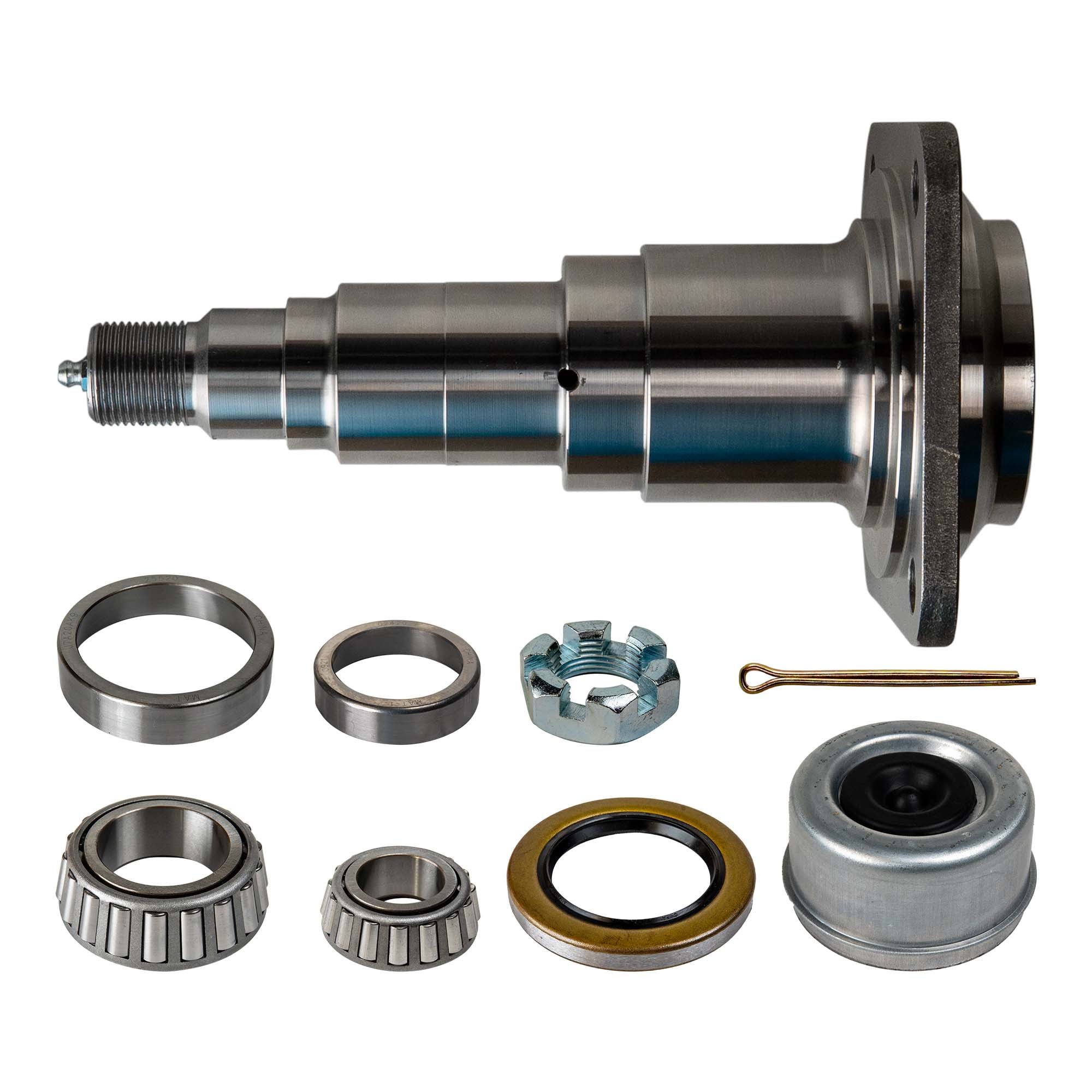 #42 Weld-On Spindle Kit with Flange for 8000lb Trailer Axles - 3 1/4 ...