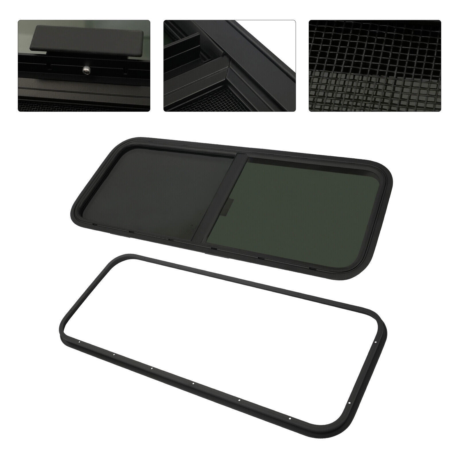 42" Width x 22" Height Horizontal Slider RV Window Cargo Trailer W ...