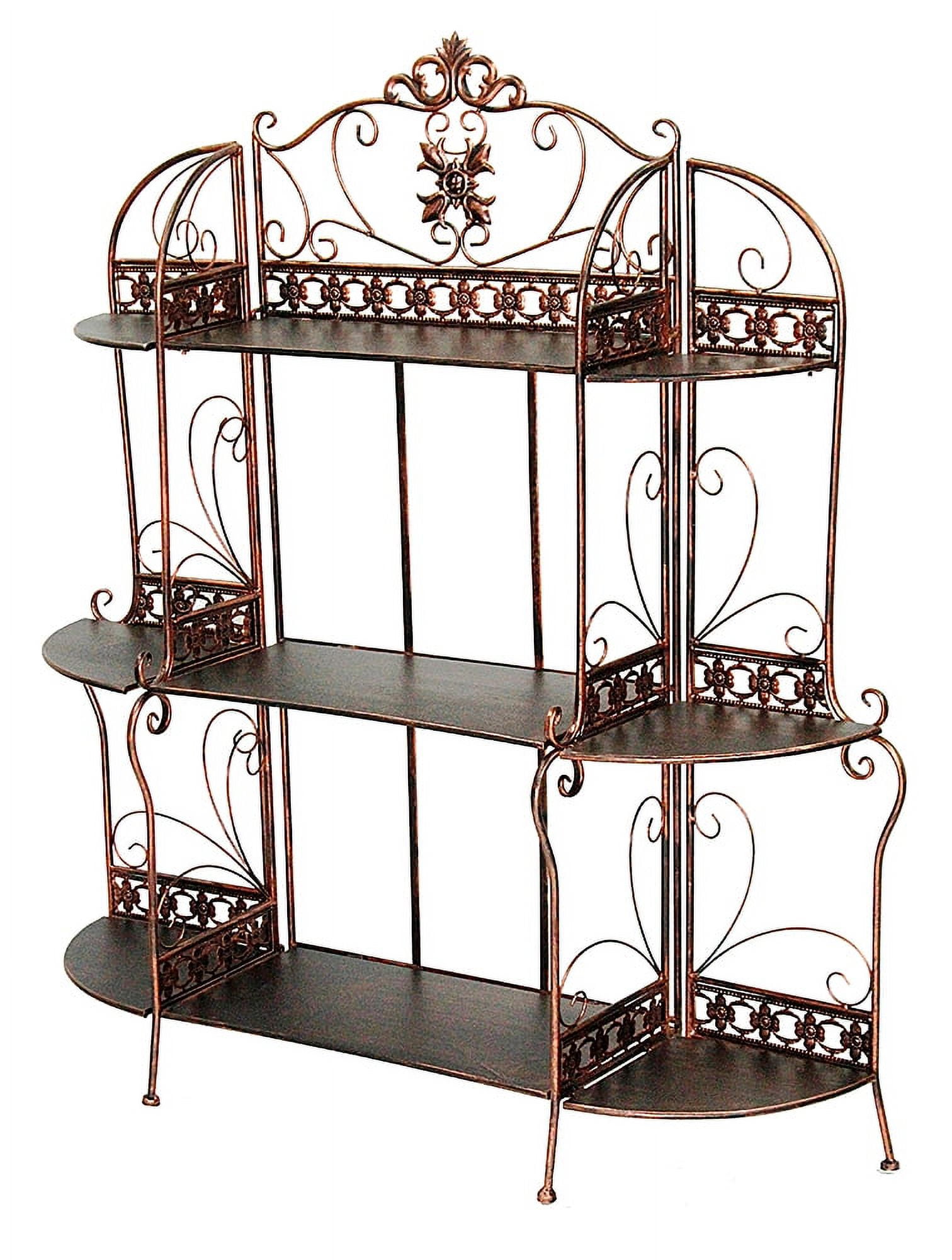 42 X 11 X 48 Blackened Copper Steel Shelving Unit - Walmart.com