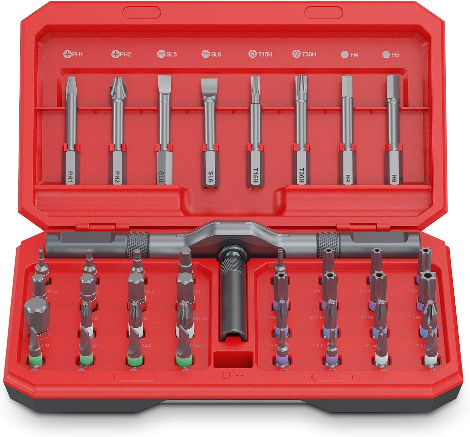 42-in-1 Magnetic Screwdriver Set with Detachable Ratchet Handle ...