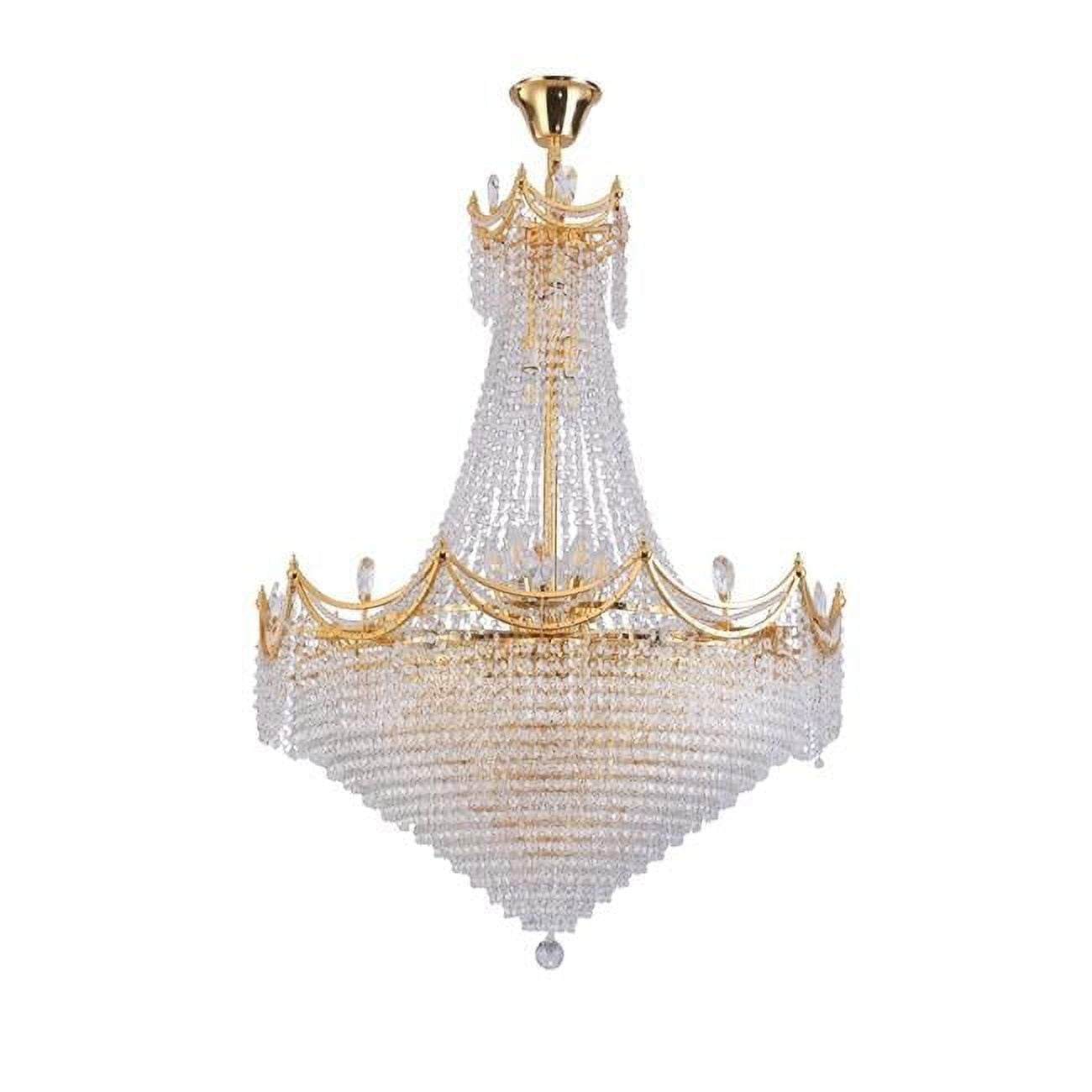 42 in. Czar K9 Crystal 22-LED Bulbs NEO Classical Hardwired Chandelier ...