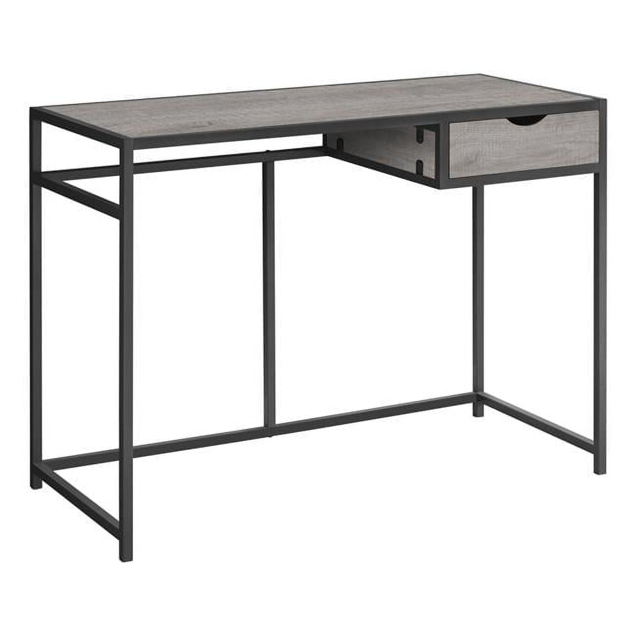 42 in. Metal Computer Desk, Grey & Dark Grey - Walmart.com