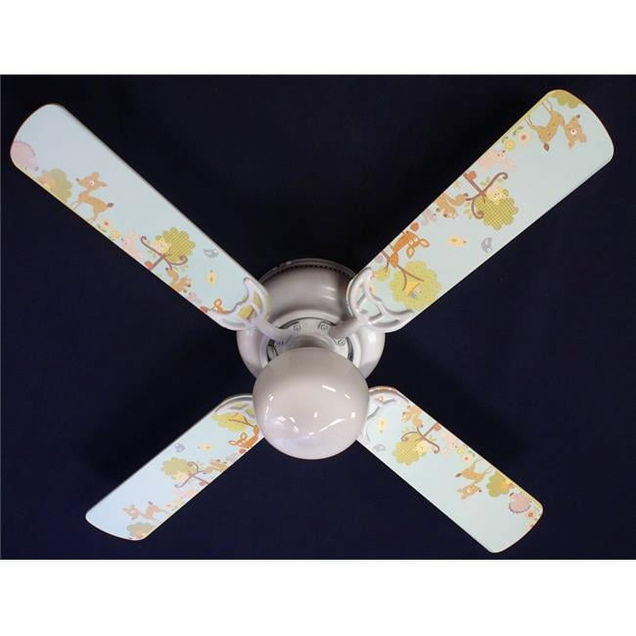 42 in. New Baby Nursery Woodlands Adventure Animals Ceiling Fan ...