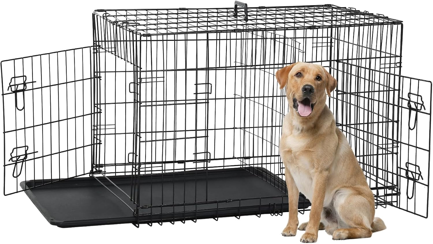 42 inch Extra Large Portable Dog Crate,Indoor Outdoor Dog Kennel ...
