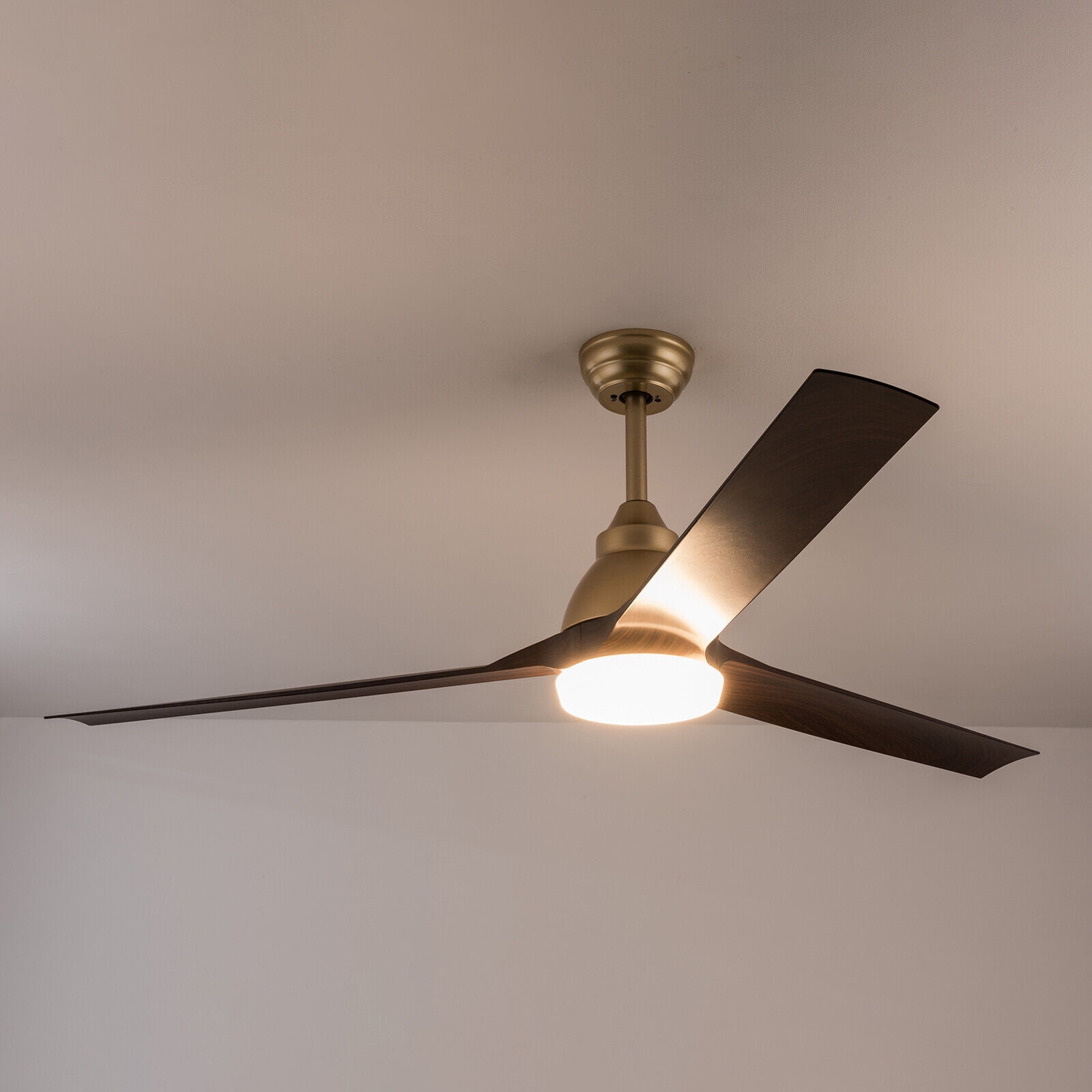 42 inch LED Ceiling Fan Light, Flush Mount Ceiling Fan with Remote ...