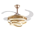 "42"" Modern Ceiling Fan with Light for Living Room and Bedroom, Remote ...