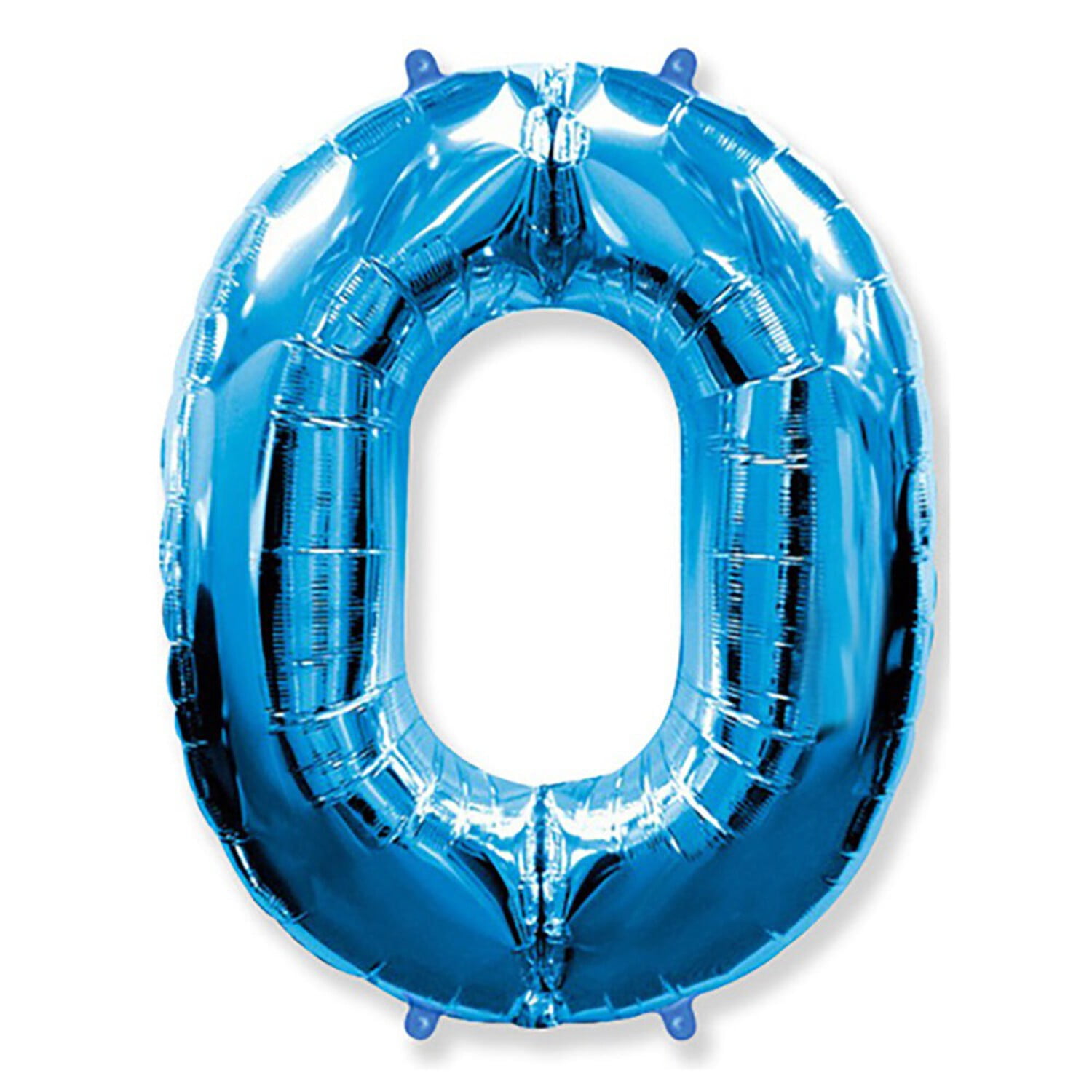 42 inch Number 0 - Blue Foil Mylar Balloon - Party Supplies Decorations ...