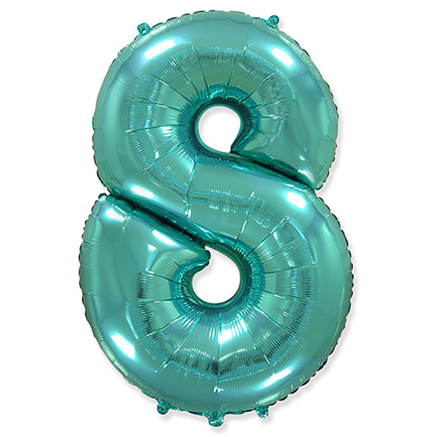 42 inch Number 8 - Teal Foil Mylar Balloon - Party Supplies Decorations ...