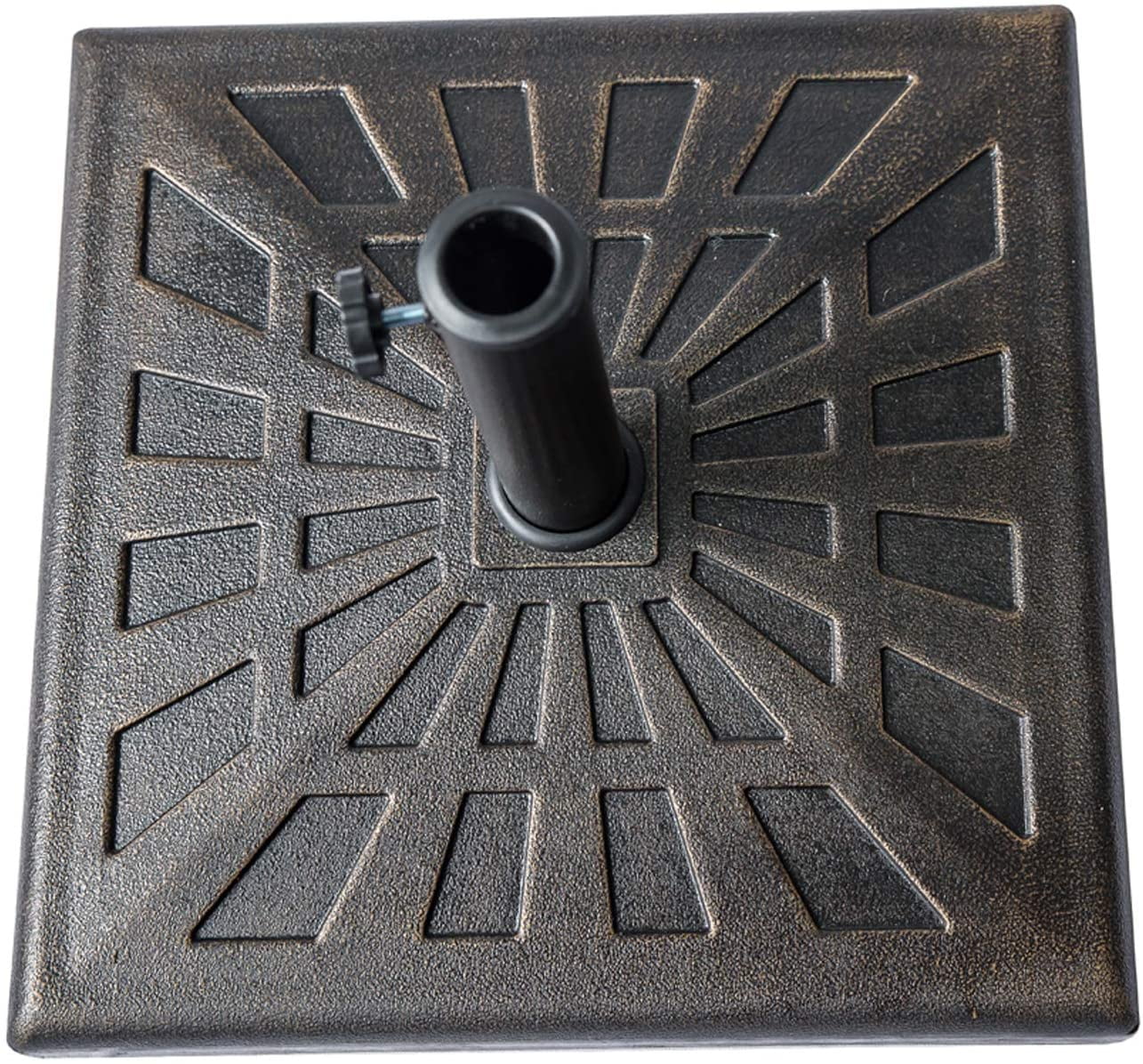 42 lb Heavy Duty Square Base Stand for Outdoor Patio Market Table ...