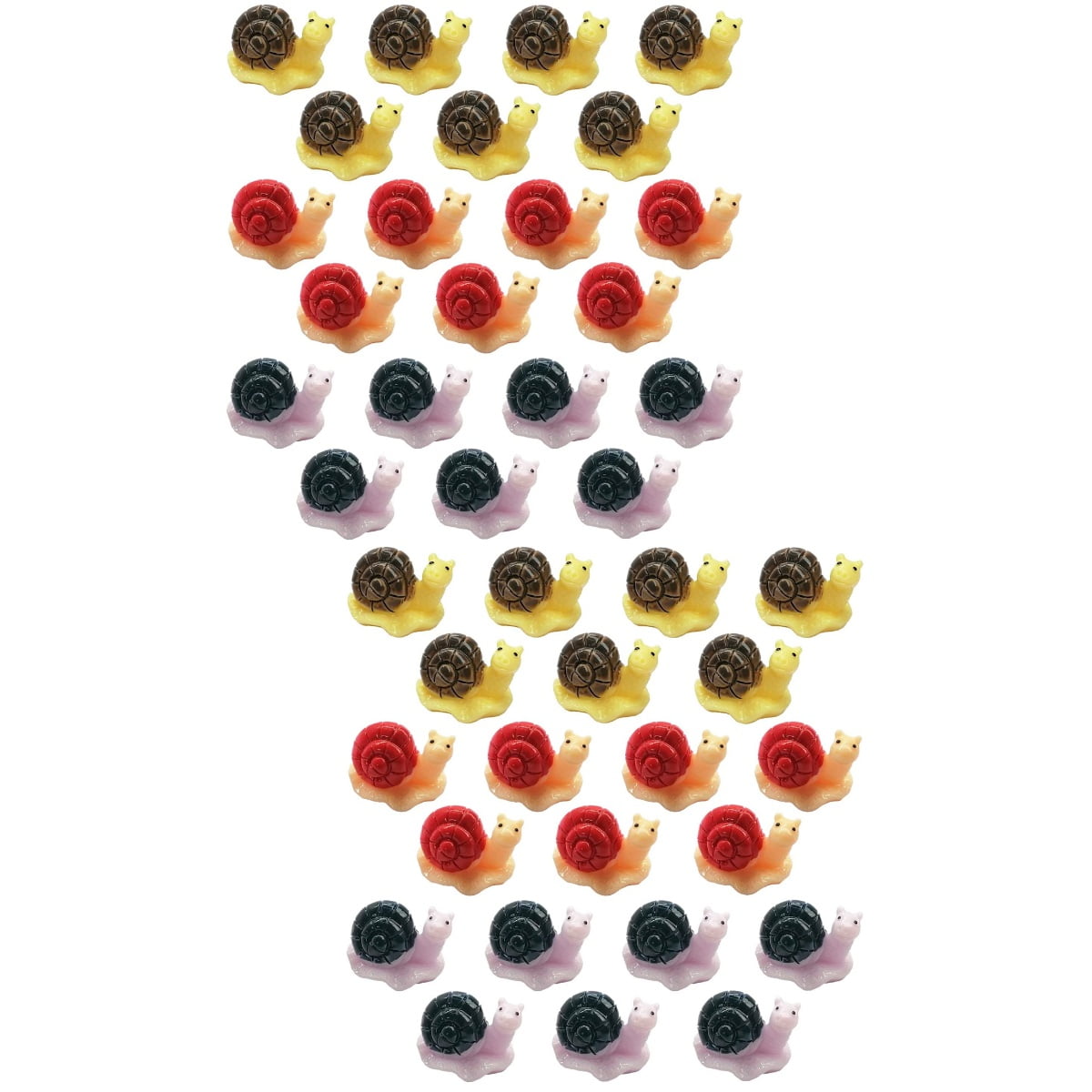 42 pcs Mini Snail Statue Miniature Resin Snail Garden Decorative Snail Ornaments - Walmart.com