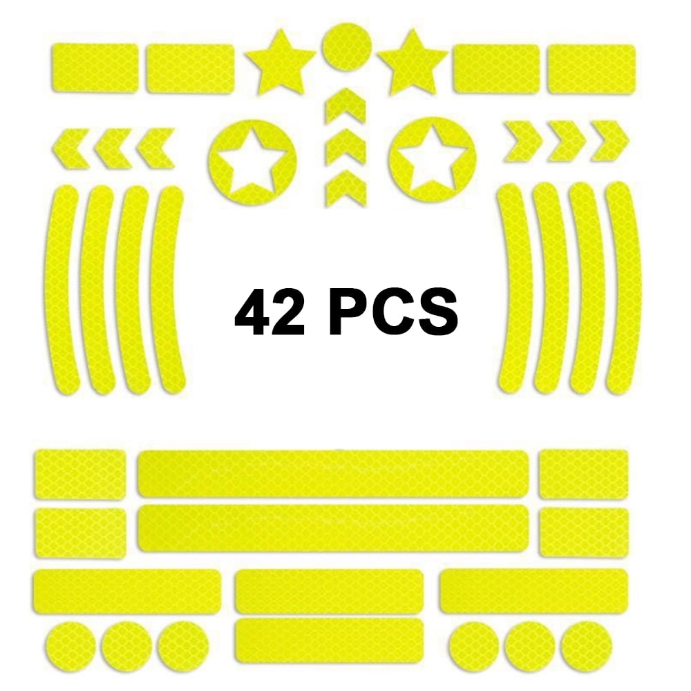 42 pcs Reflective Stickers, Reflective Decals, Waterproof Adhesive ...