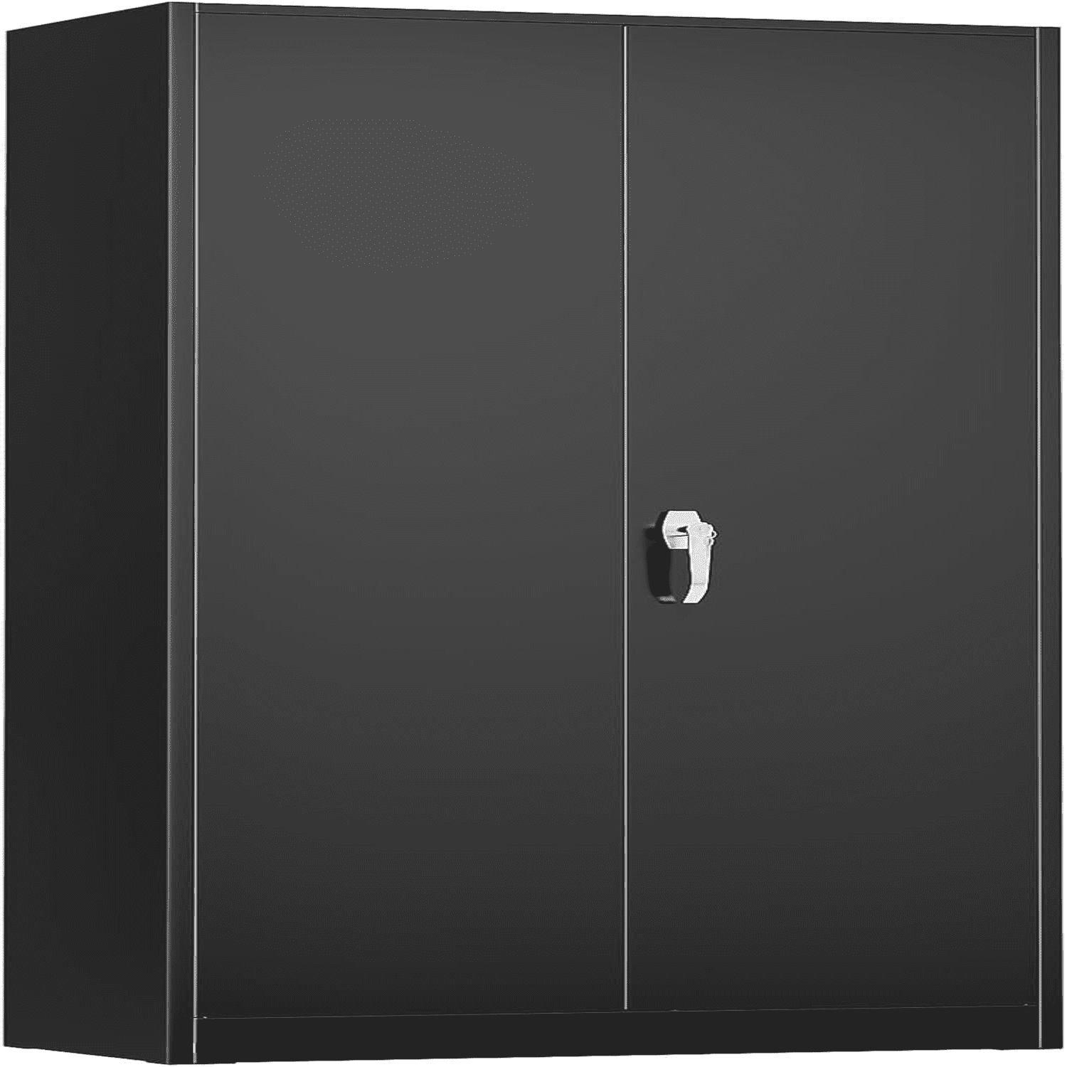 42\u201D Metal Cabinet Lockable File Cabinet with 2 Doors and 2 ...