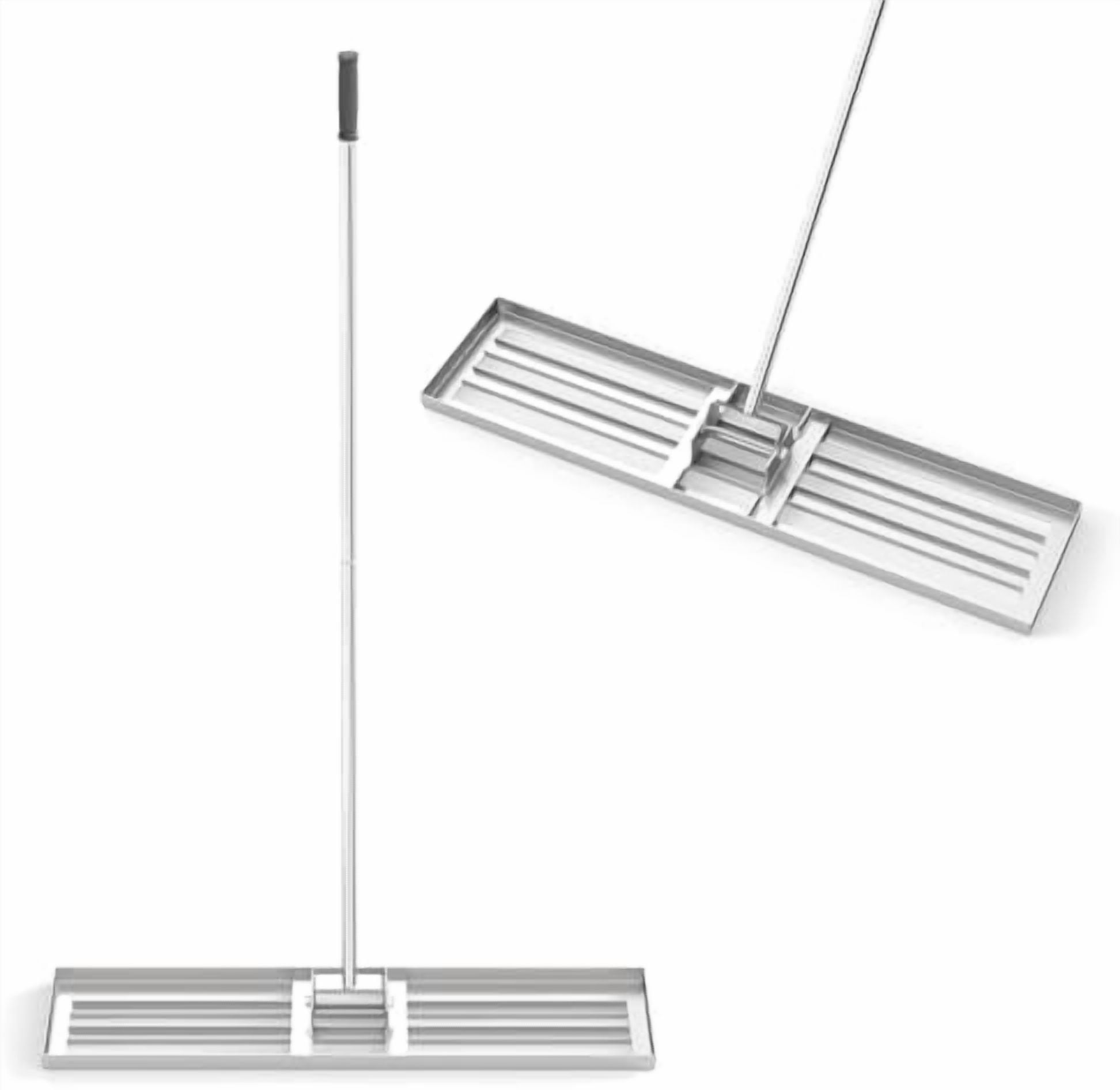 42" x 10" Lawn Leveling Rake, Heavy Duty Landscape Rake with 67" Handle ...