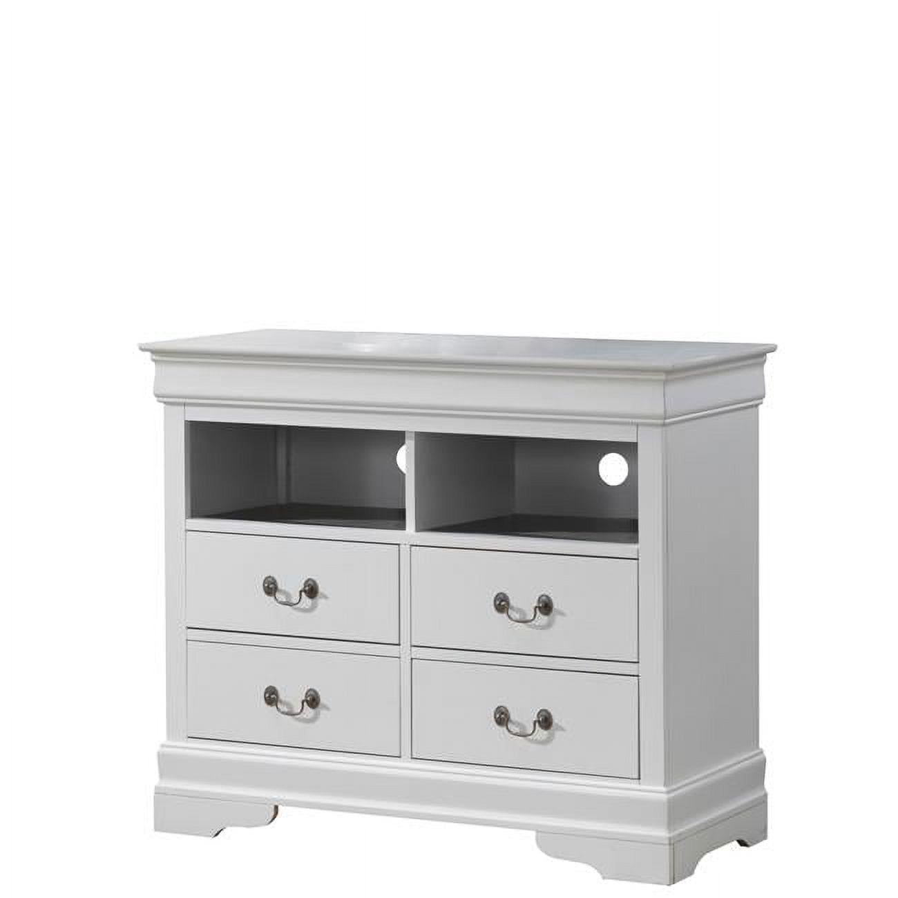 42 x 18 x 35 in. Louis Phillipe 4 Drawer Chest, White - Walmart.com