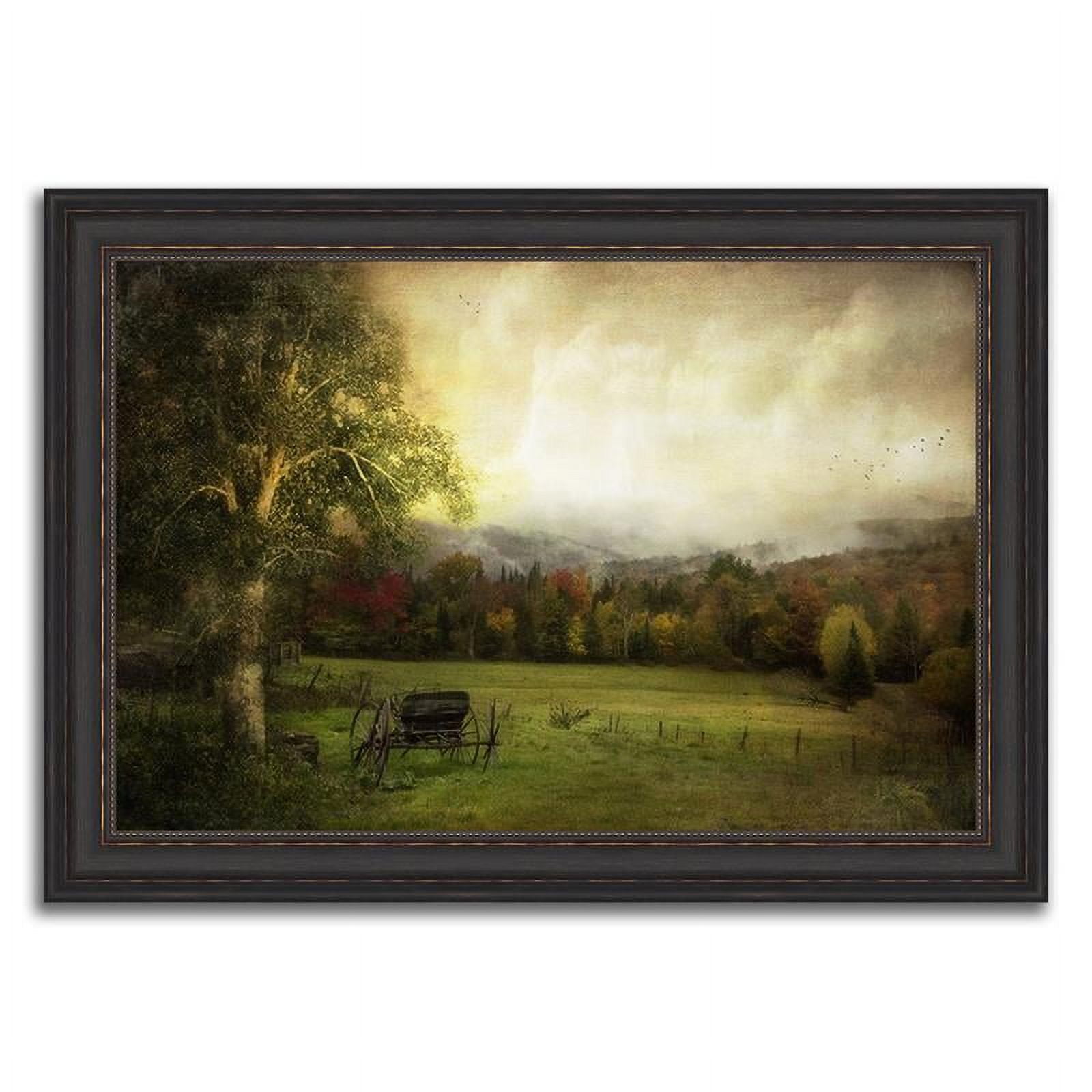 42" x 30" Amish Countryside - Wood Framed Photograph Print Wall Art ...