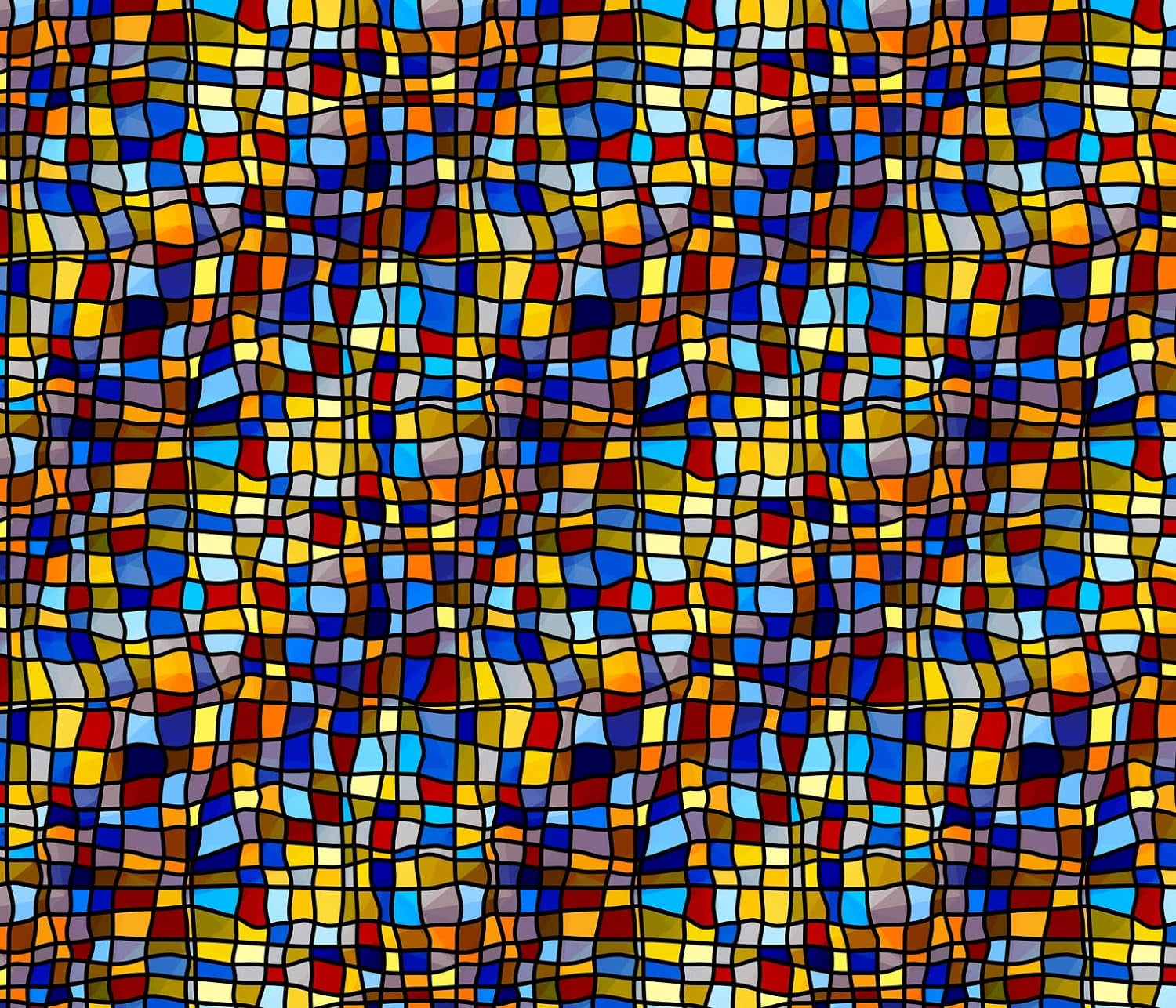 42 x 36 Symphony Stained Glass Pattern Window Film Static Cling Film UV ...