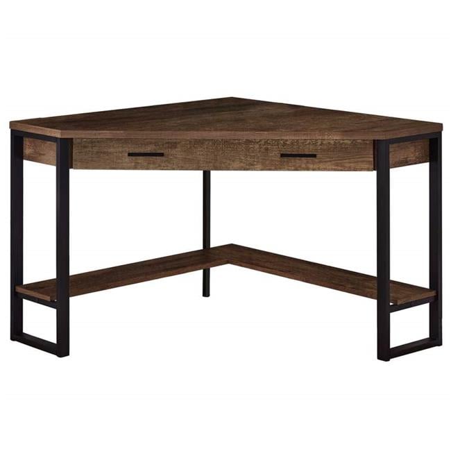 42 x 42 x 30 in. Brown Reclaimed Wood Corner Computer Desk - Walmart.com