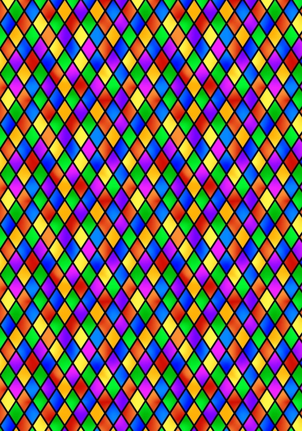42 x 60 Carnival Pattern Window Film Static Cling Film UV Filtering ...