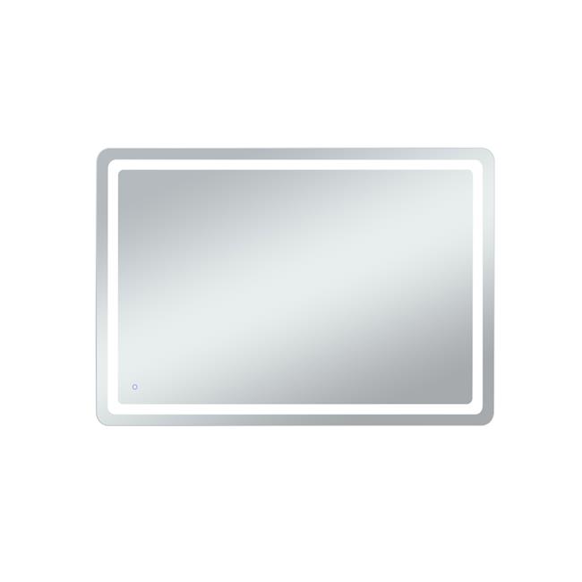 42 x 60 in. Genesis Soft Edge LED Mirror, Glossy white - Walmart.com
