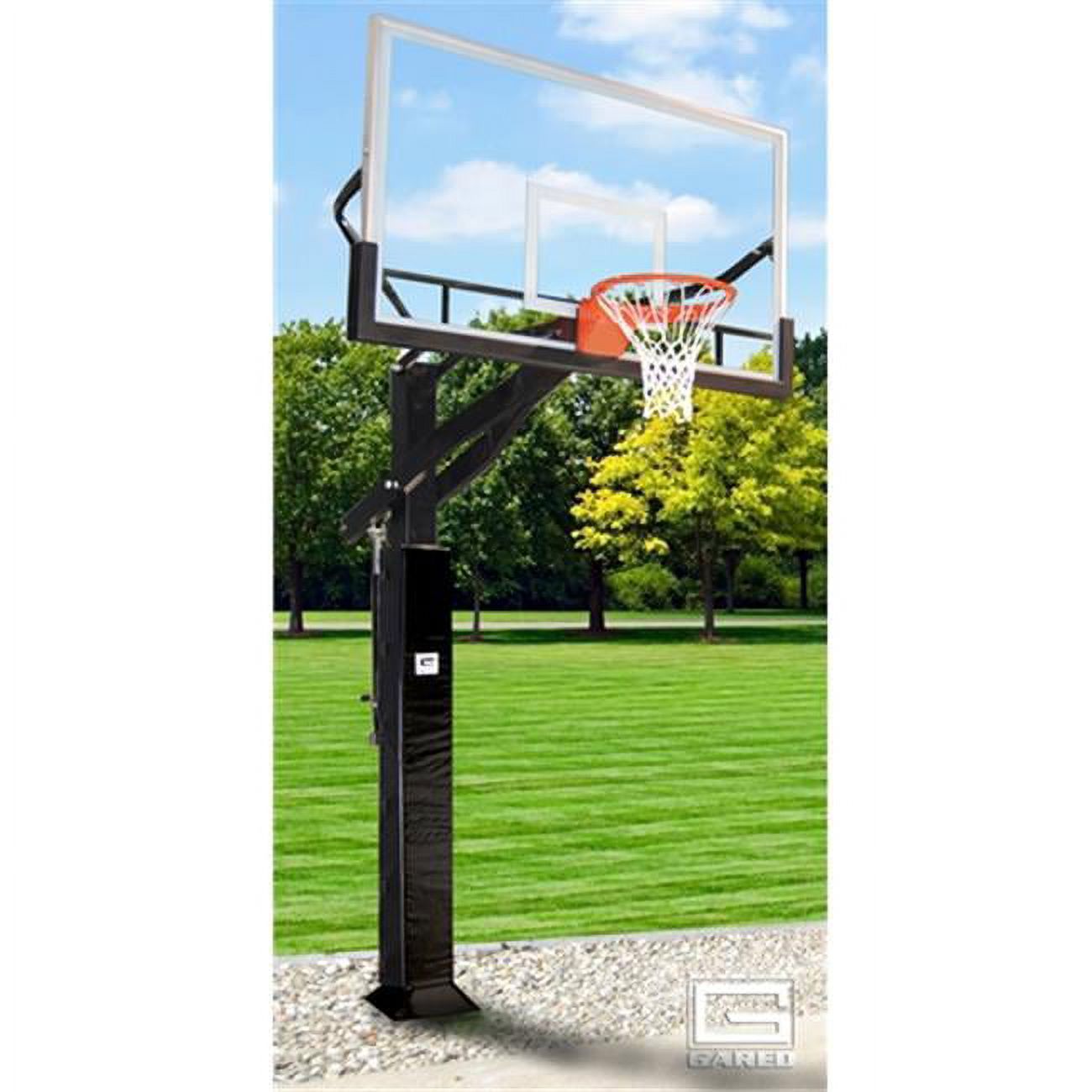 42 x 72 in. 2000 Plus Goal Glass Super Pro Jam Basketball System ...