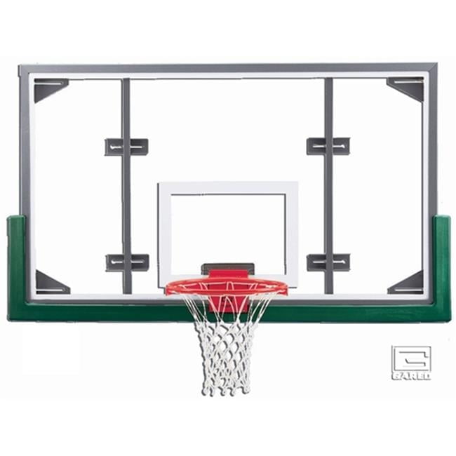 Gared 42 x 72 in. Indoor Conversion Glass Backboard with Durable Steel ...