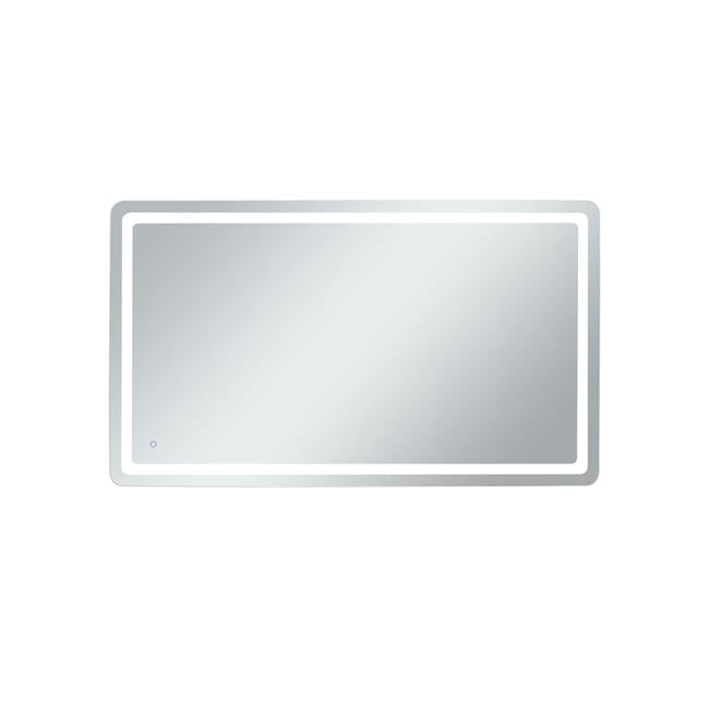 42 x 72 in. Genesis Soft Edge LED Mirror, Glossy white - Walmart.com