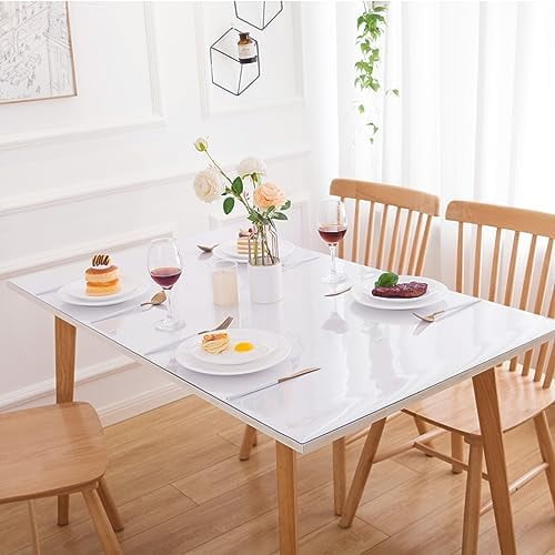 42 x 78 Inch Clear Table Cover Protector, Clear Table Protector for ...