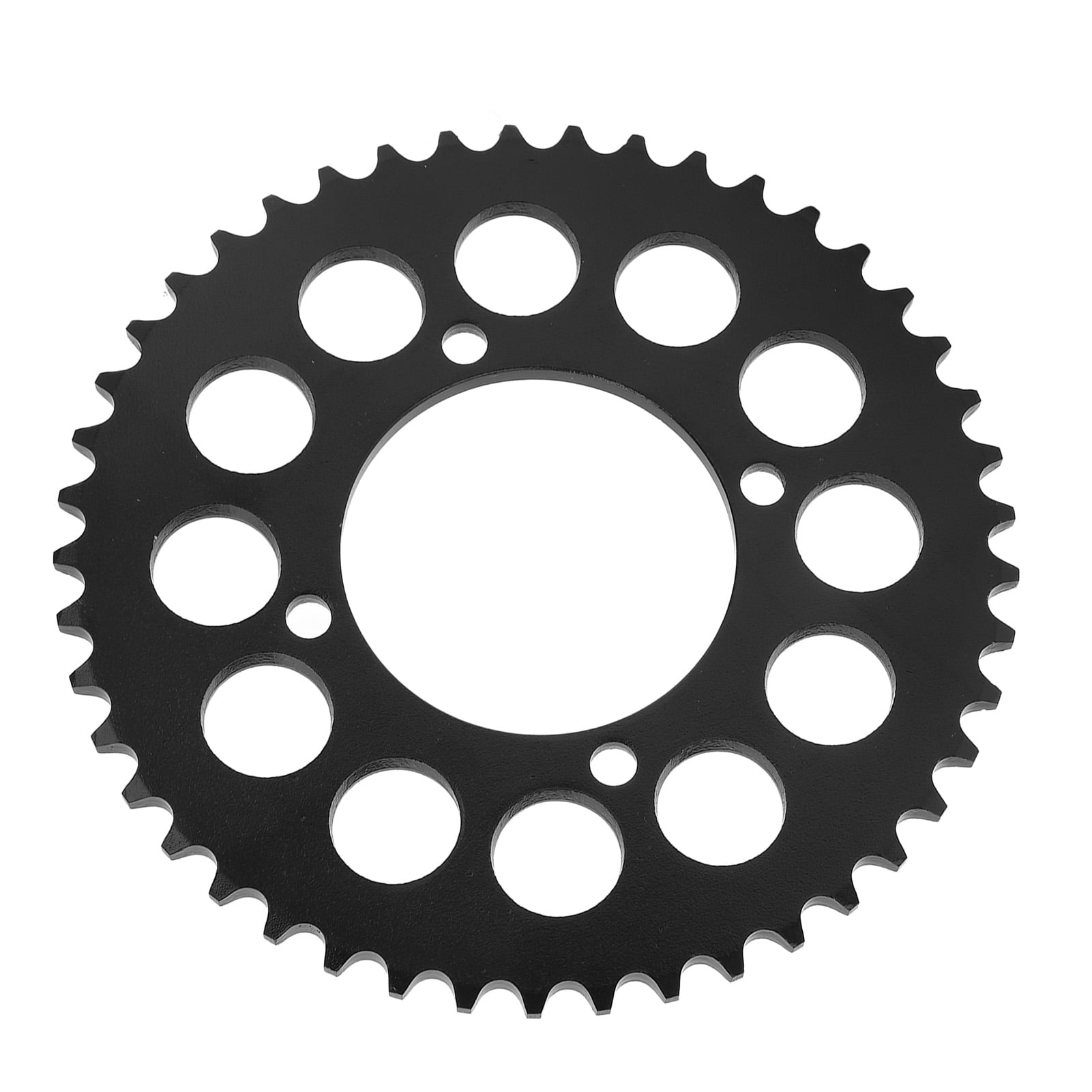 420 45T Motorcycle Rear Sprocket Steel Black 12 Round Holes Chain ...