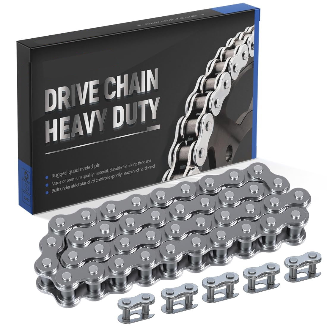420 Chain Fit for Coleman Mini Bike CT200U BT200X CT200U-EX Baja ...