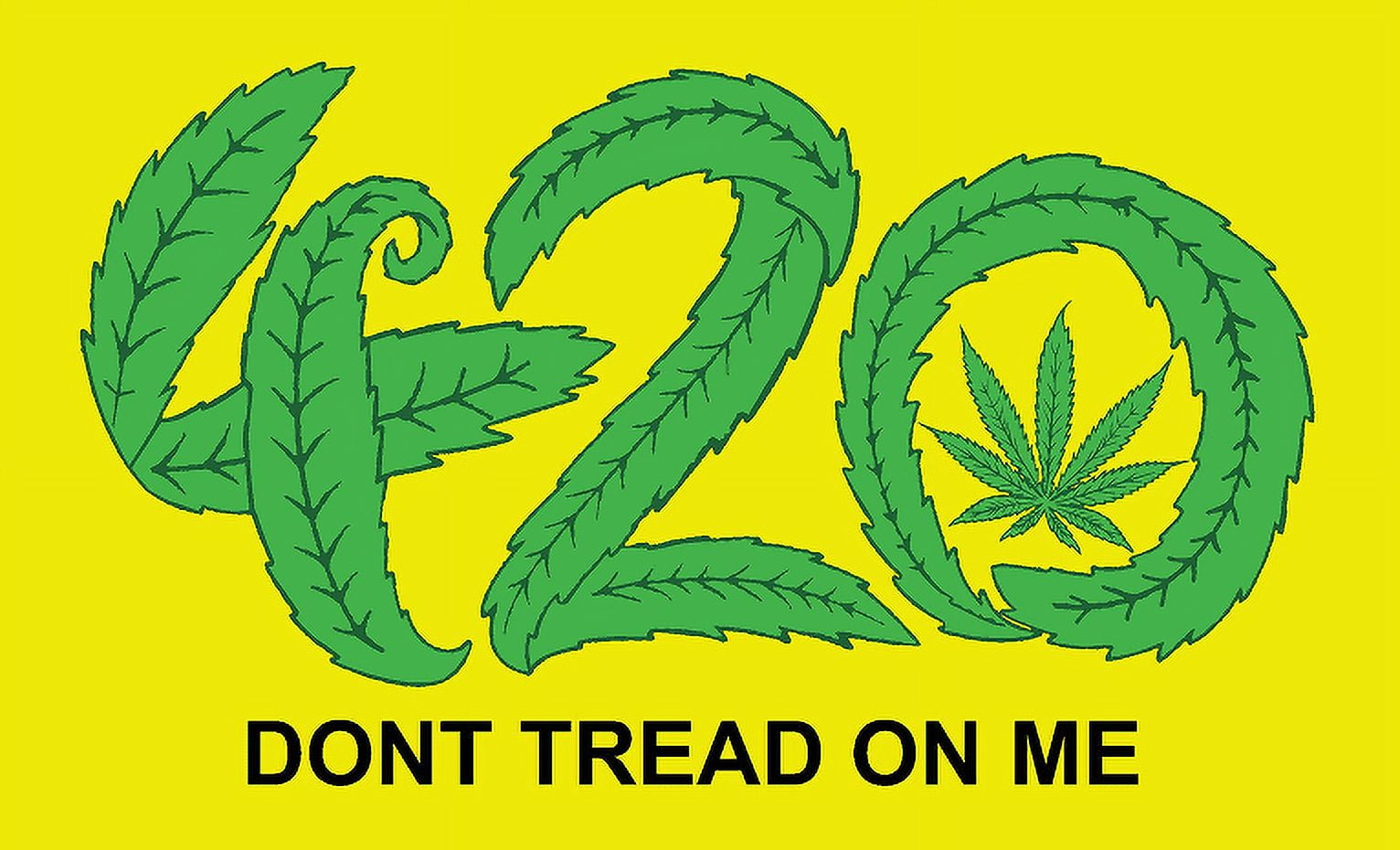 420 Don't Tread On Me 3'x5' Flag ROUGH TEX® 68D Nylon - Walmart.com