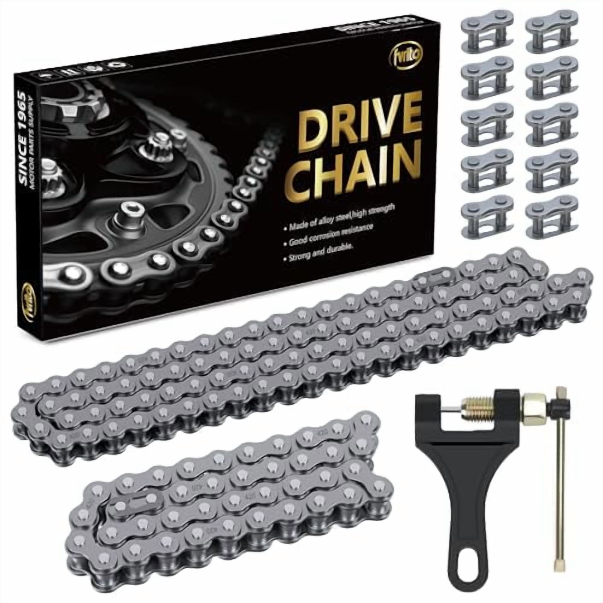 420 Drive Chain Compatible with Mini Bike Coleman CT200U CT200U-EX ...