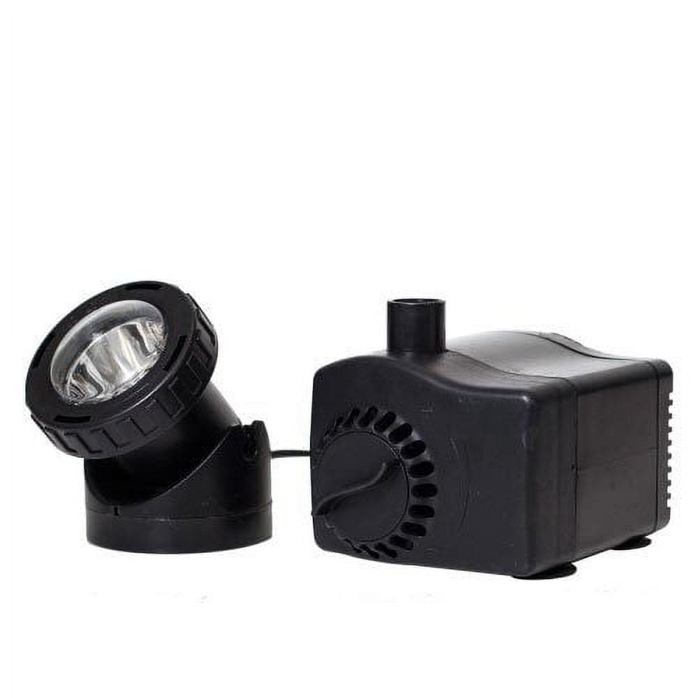 420 GPH Fountain Pump with Low Water Auto Shut-off & Light, PF420ASL ...