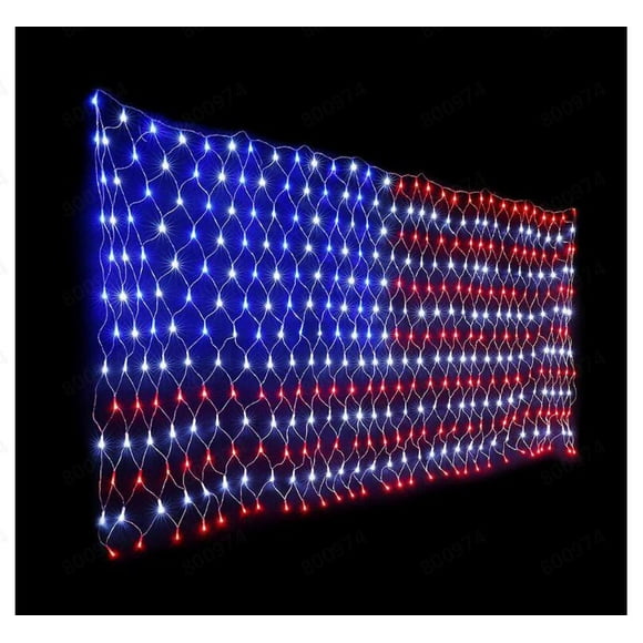 Lighted American Flag