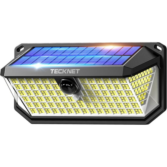 4200Lm 416 LED Solar Lights Outdoor Waterproof, 300° Angle & 3 Lighting ...