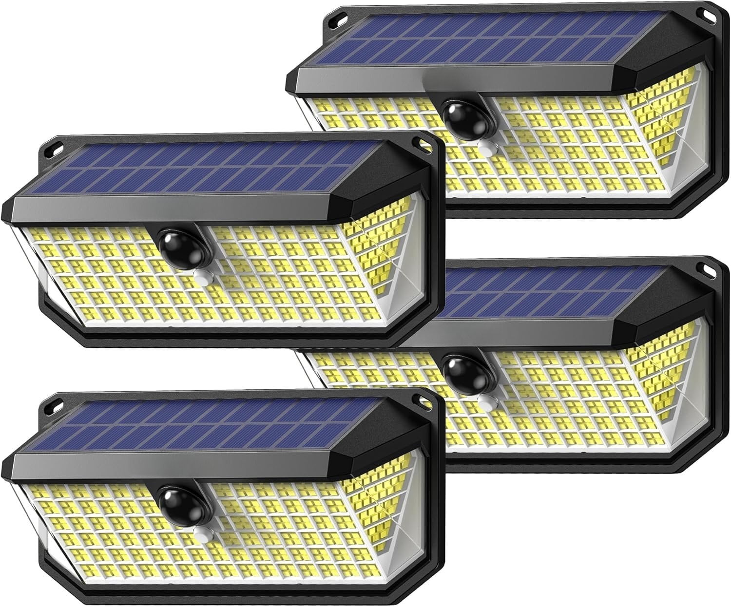 4200Lm 416 Solar Motion Lights Outdoor , 300? Angle & 3 Lighting Modes ...