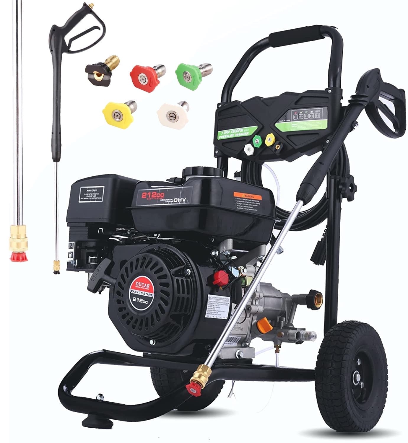 4200PSI Gas Pressure Washer, 4.0GPM Commercial Power Washer Gas Powered ...